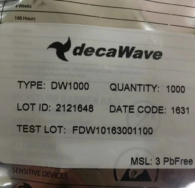 DW1000,QFN48室内定位芯片